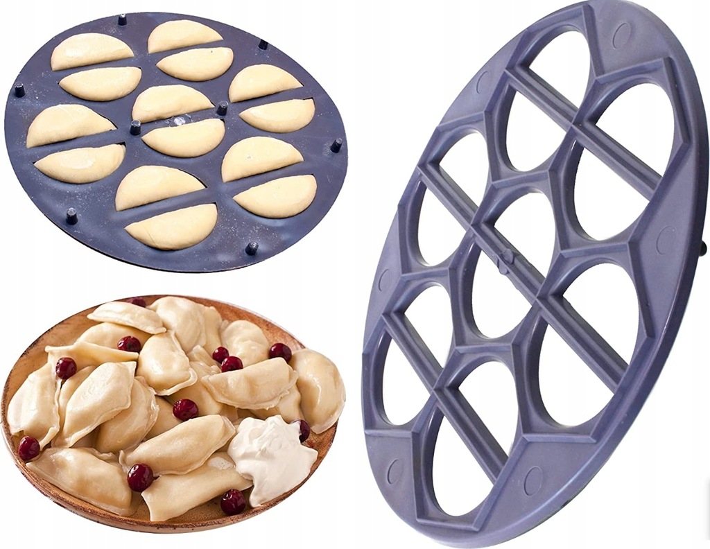 FOREMKA FORMA PIEROŻNICA DO PIEROGÓW USZEK METALOWA XXL - 14470535087 ...