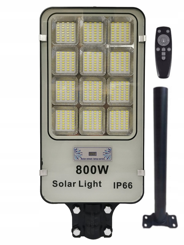 LAMPA ULICZNA LATARNIA SOLARNA LED 800W + UCHWYT - 13395344420 - oficjalne archiwum Allegro