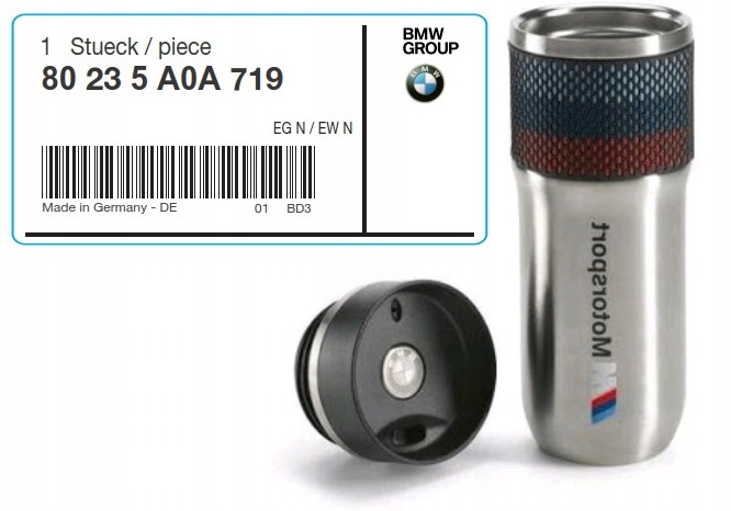 nowy OE kubek termiczny BMW M-Sport 450[ml] z ASO - 11188304352 ...