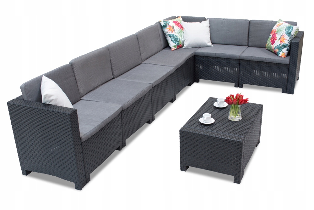 Narożnik + stolik Colorado Corner Max 7 antracyt - 11199114417 ...