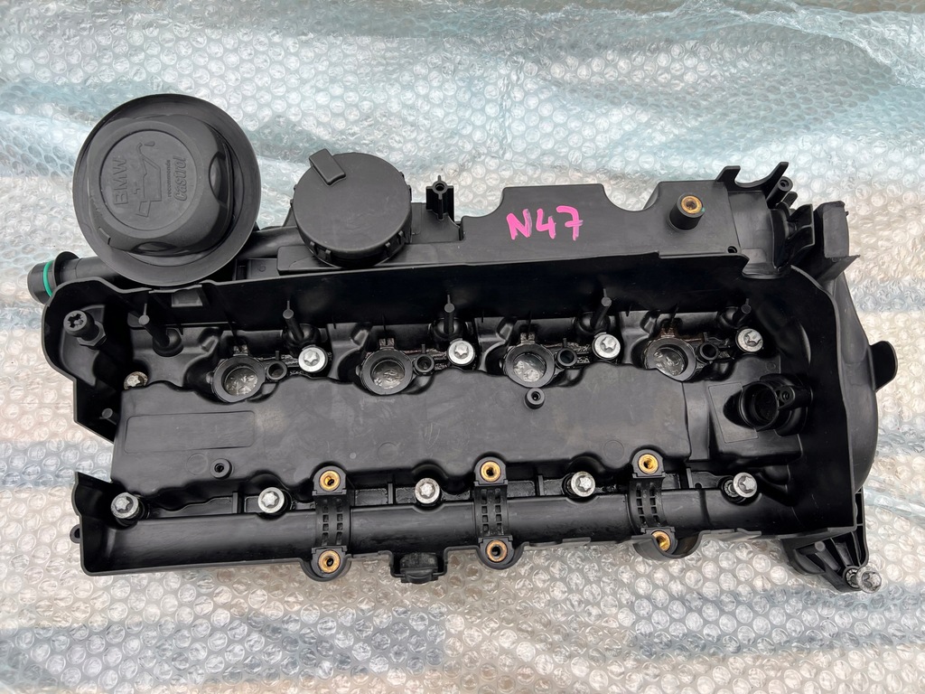 BMW E87 E90 N47 POKRYWA ZAWORÓW ORYGINAŁ 8508570 - 13478652686 ...