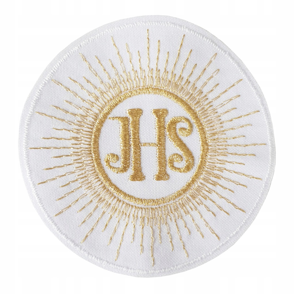 Naszywka IHS aplikacja emblemat hostia ZŁOTA 15 - 15144735691 - oficjalne archiwum Allegro