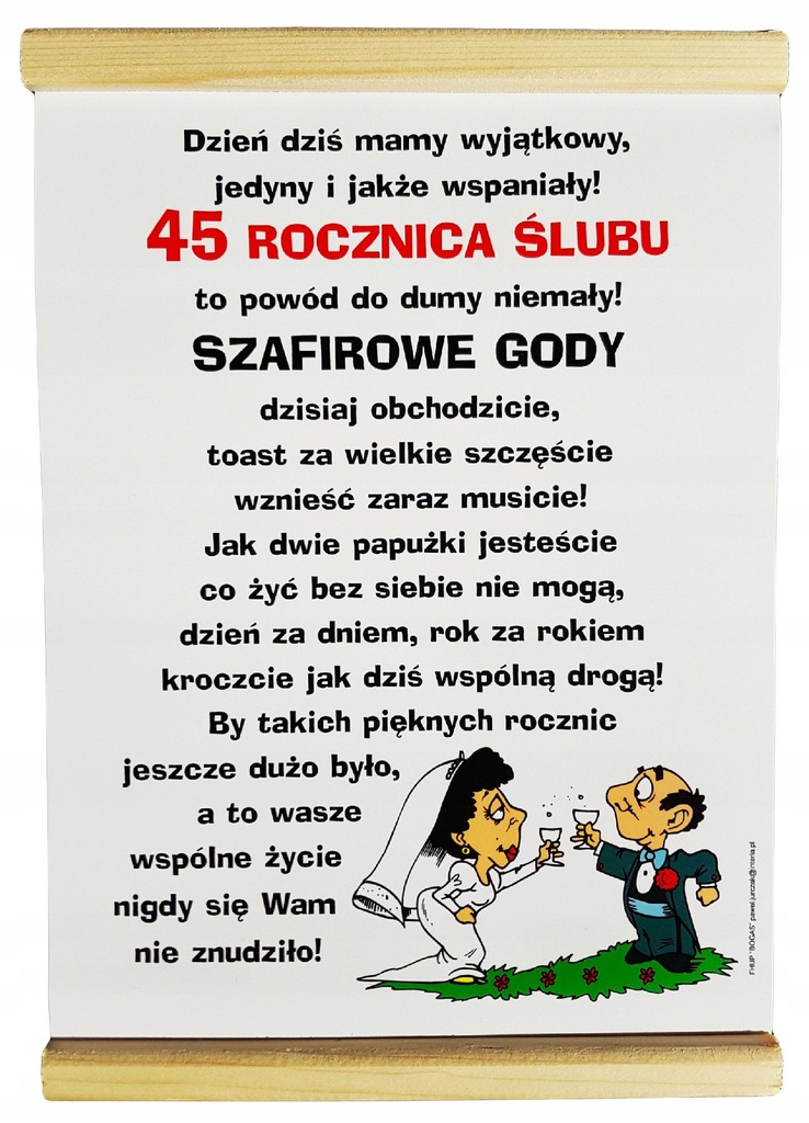 Dyplom z okazji 45 rocznicy Ślubu - 10872351943 - oficjalne archiwum ...