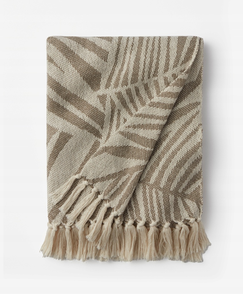 Koc PLED Pepco 130x160 cm Bawełniany Boho Frędzle - 14288662126 ...