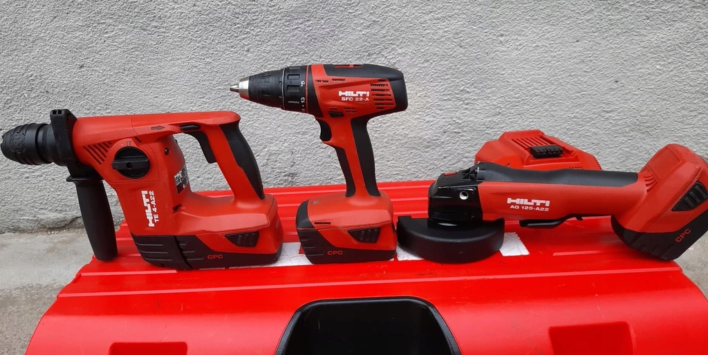 HILTI TE4-A22+AG125-A22+SFC22-A 5,2Ah, zestaw. - 12159765799 - oficjalne archiwum Allegro