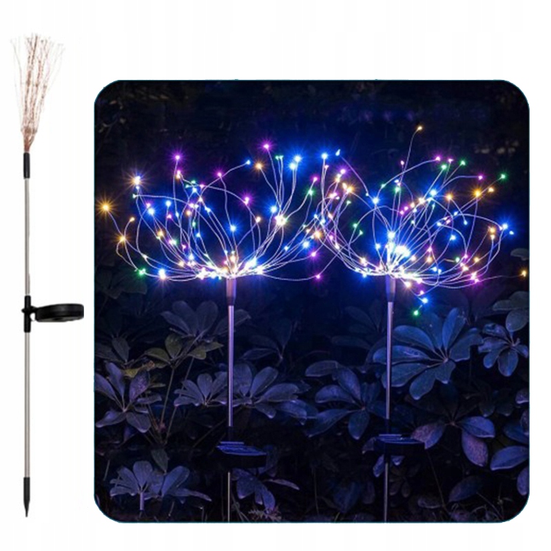 Lampa Solarna Ogrodowa Dekoracyjna Dmuchawiec RGB - 12300755527 - oficjalne archiwum Allegro