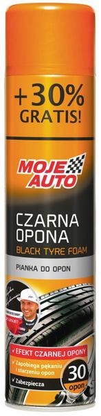 MOJE AUTO CZARNA OPONA PIANKA DO OPON 520ML - 13044841466 - oficjalne archiwum Allegro