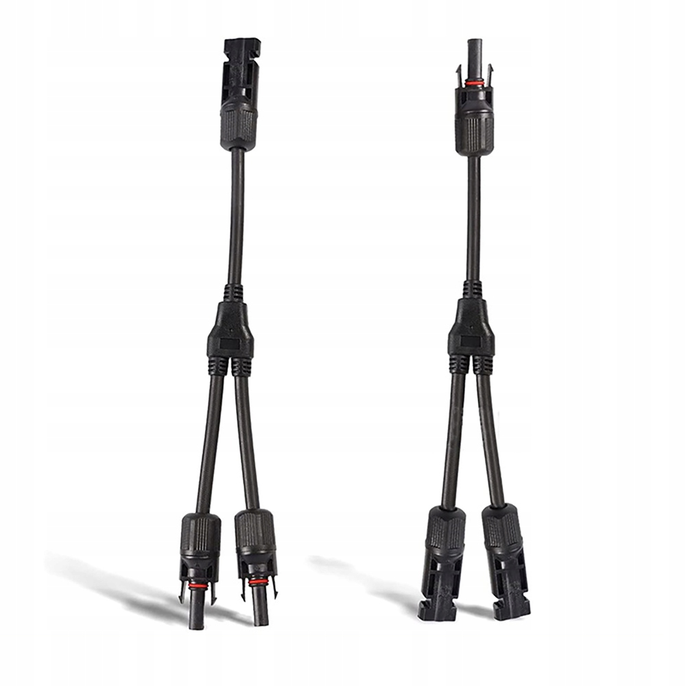 ZŁĄCZE KONEKTOR MC4 PODWÓJNY RÓWNOLEGŁY + - 2PIN - 12648570433 - oficjalne archiwum Allegro