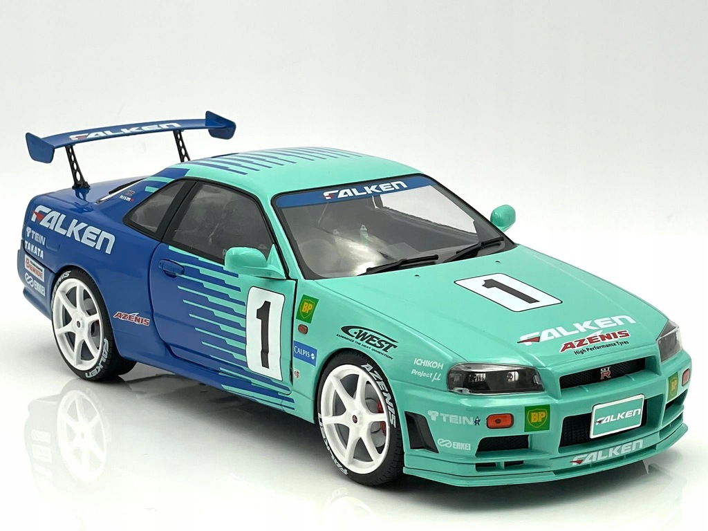 Nissan Skyline (R34) GT-R 2001 1999 Solido 1:18 - 13427956246 ...
