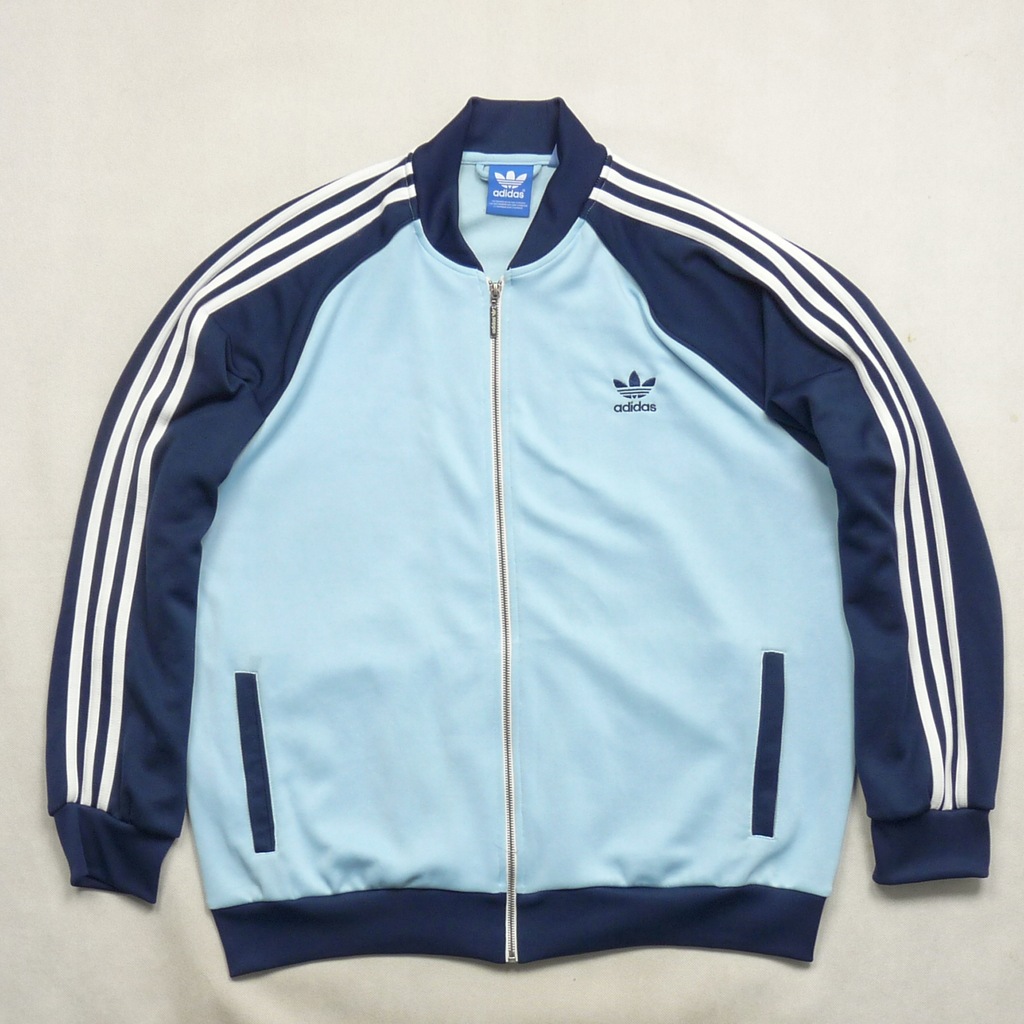 ADIDAS niebieska męska zasuwana bluza 2XL XXL - 12710931823 - oficjalne ...