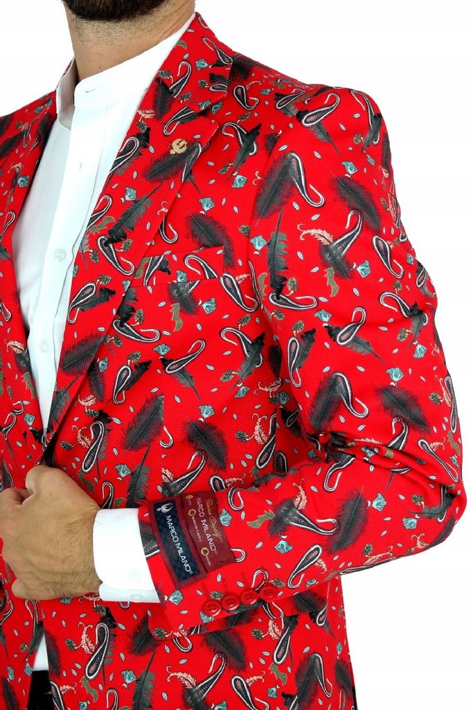 MARCO MILANO Marynarka męska C10 czerwona 50 M - 13952682124 ...