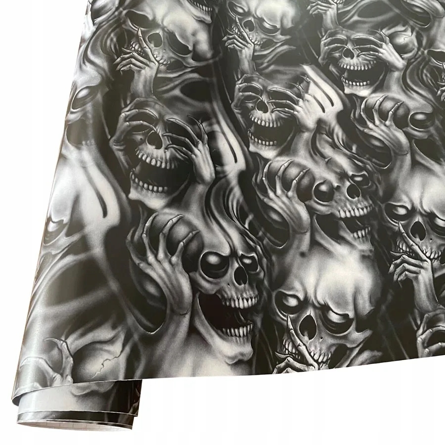 Graffiti Skull Sticker Bomb Vinyl Wrap Film Roll Self Adhesive Decal ...