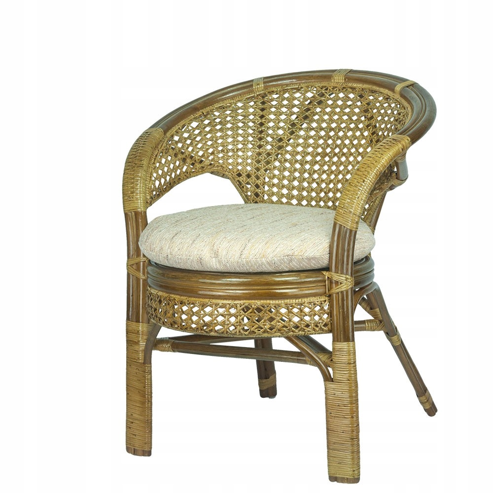 RattaNeo Coral f146 fotel oliwka rattan naturalny - 13655458078 ...