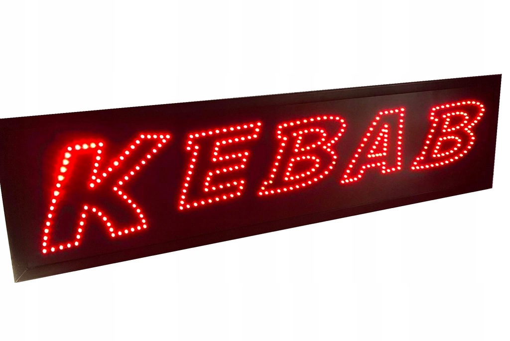 Reklama diodowa KEBAB 120x30 cm neon szyld LED - 12792095887 ...