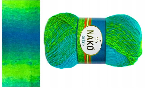 WŁÓCZKA NAKO OMBRE kol.20804 neonowa - 13458494301 - oficjalne archiwum Allegro