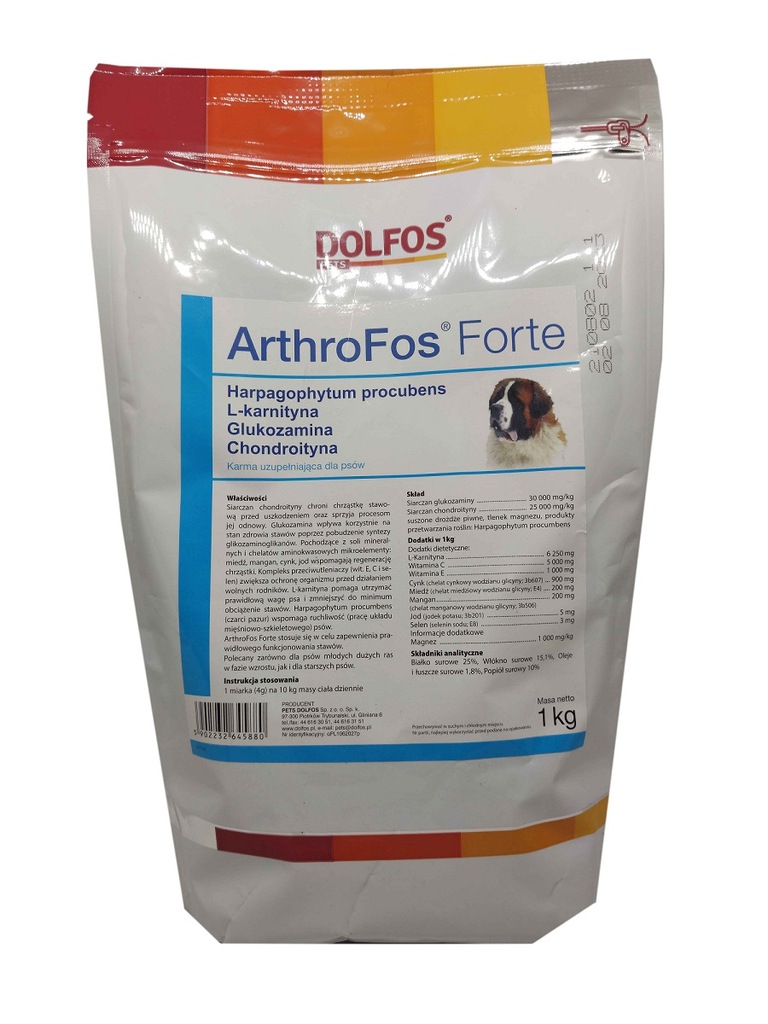 Dolfos Arthrofos PREPARAT NA STAWY DLA PSA 1kg - 11010761777 - oficjalne archiwum Allegro