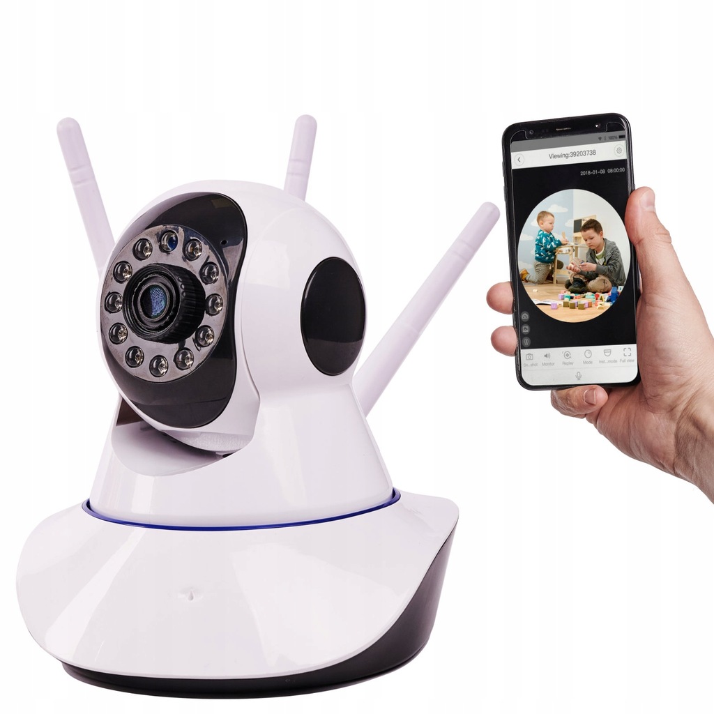 Kamera panoramiczna IP WiFi HD 720p monitoring - 11906442859 ...