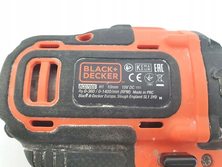 WKRĘTARKA BLACK DECKER BCD700S 2 AKU 18V 1,5AH - 11752935397 ...