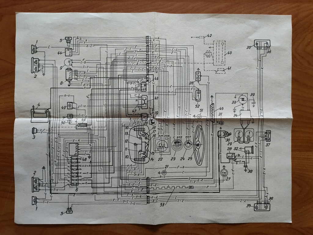 Schemat instalacji elektrycznej Fiat 126p - 650 E - 13539066765 ...