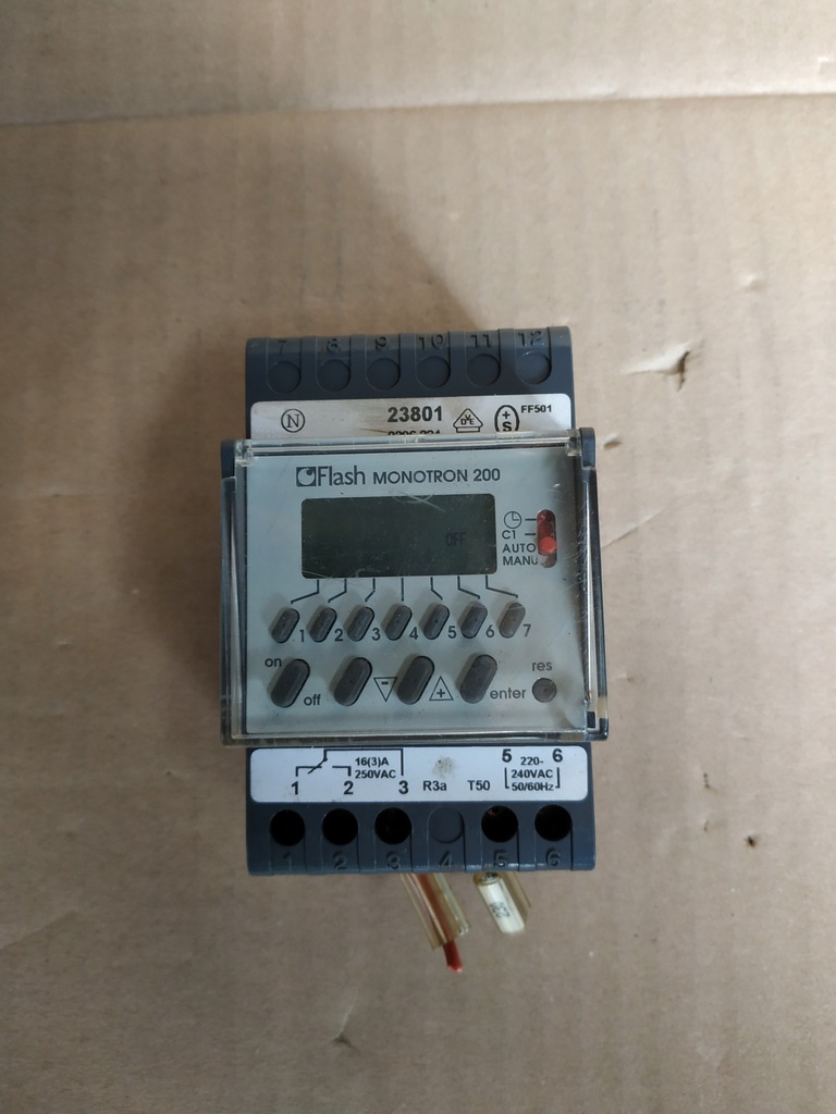 STEROWNIK MODUŁ TYGODNIOWY FLASH MONOTRON 200 - 9333642602 - oficjalne archiwum Allegro