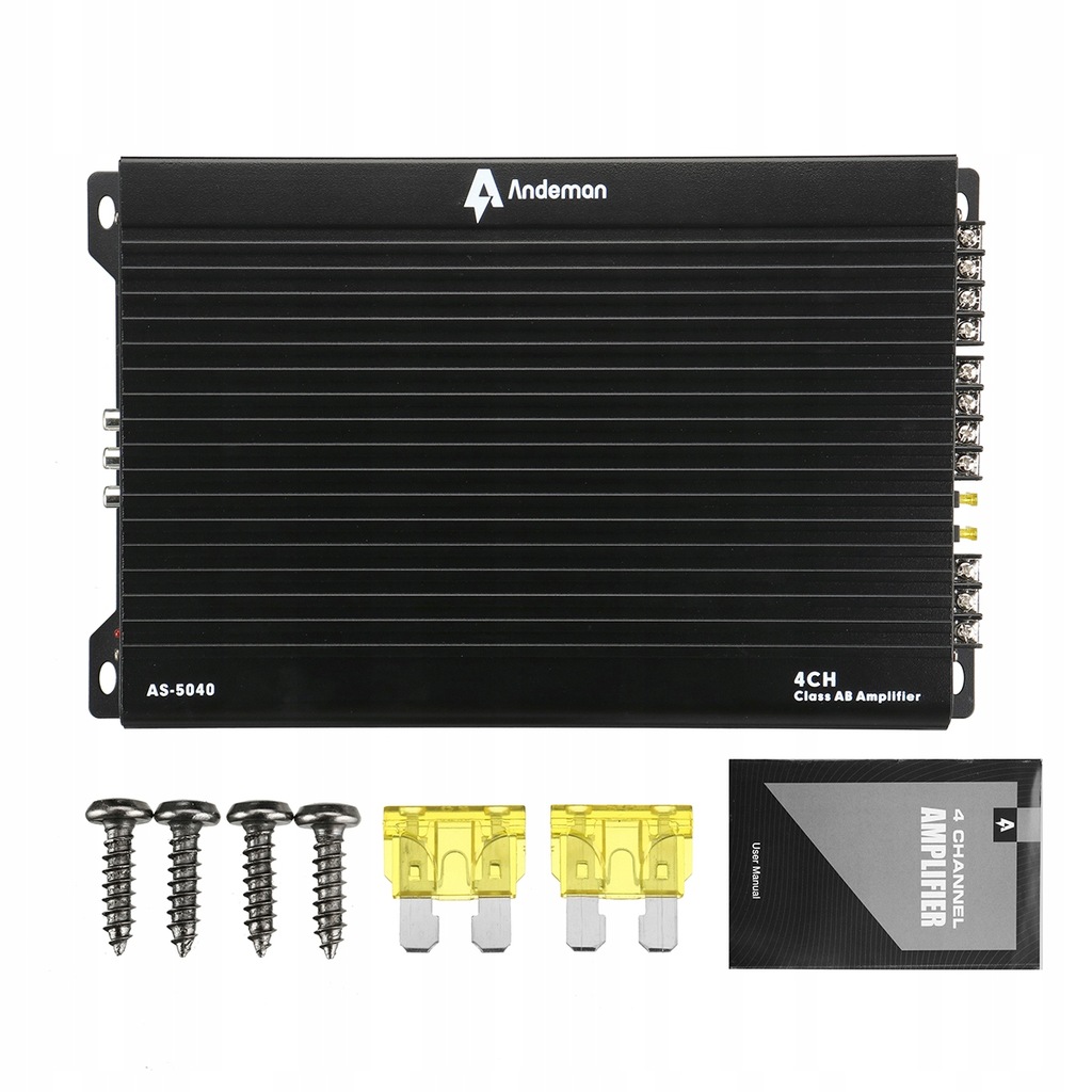 MOCNY WZMACNIACZ SAMOCHODOWY 4 KANAŁY 1000W DO GŁOŚNIKÓW SUBWOOFERA - 16082592420 - oficjalne ...