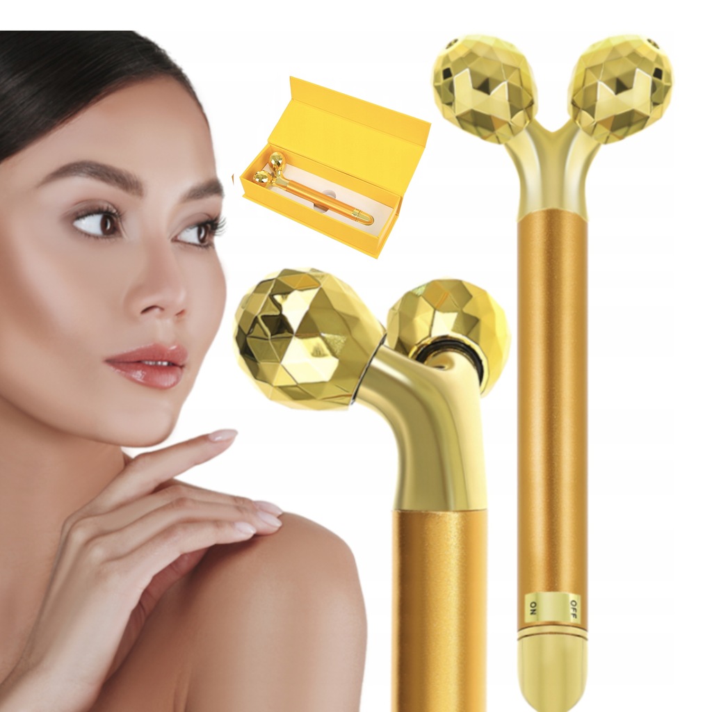 MASAŻER ROLLER 3D DO TWARZY CIAŁA WIBRACYJNY KULKI - 13565436239 - oficjalne archiwum Allegro