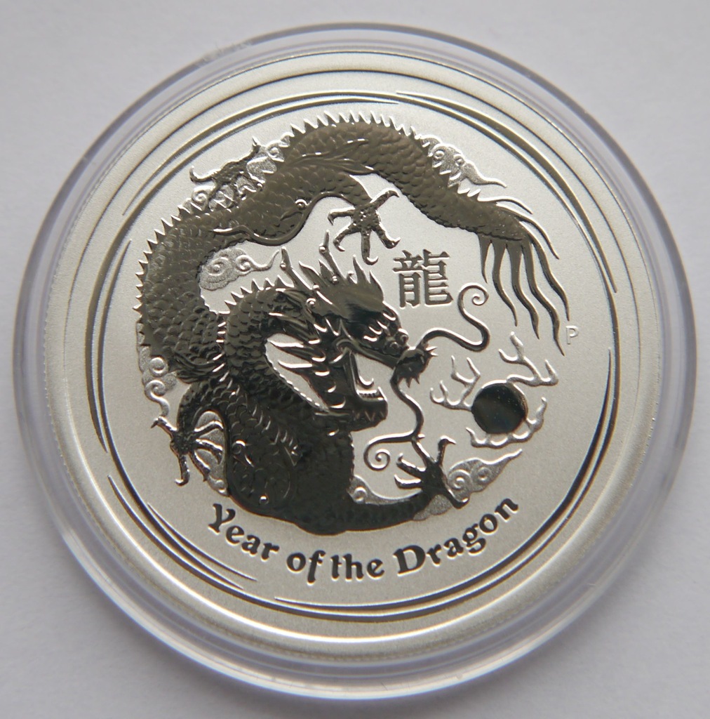 AUSTRALIA 50 CENTS 2012 ROK SMOKA LUNAR SREBRO - 11625313432 ...