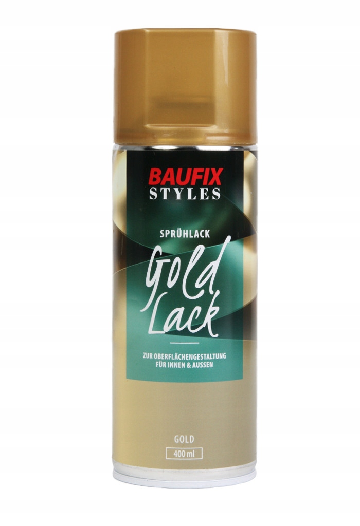 Farba w Sprayu Baufix Styles Gold Lack Złota 400ml - 12254799444 ...