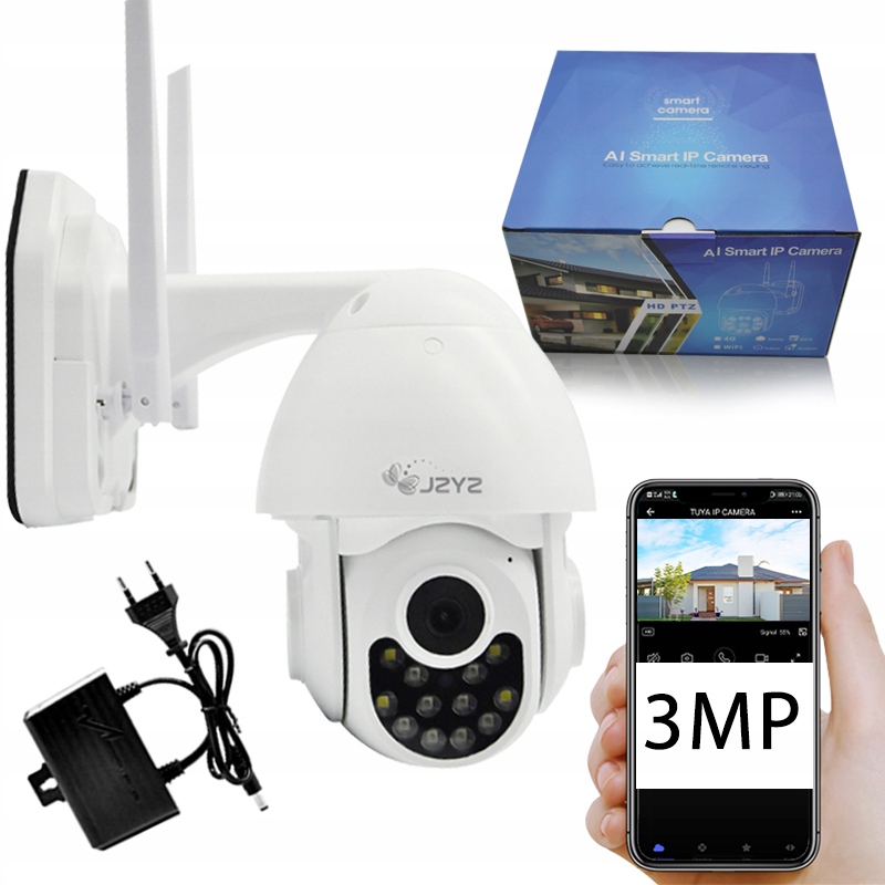 KAMERA ZEWN?TRZNA OBROTOWA IP WIFI Full HD 4x ZOOM - 11666761412 - oficjalne archiwum Allegro