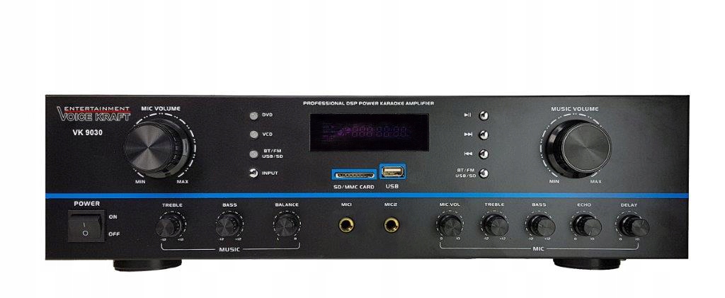 AMPLITUNER STEREO WZMACNIACZ BLUETOOTH MP3 USB FM - 7612549630 - oficjalne archiwum Allegro