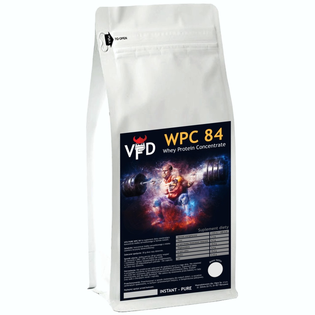 VFD Pure WPC 84 Białko serwatkowe 100% - 700g - 12371132575 - oficjalne archiwum Allegro
