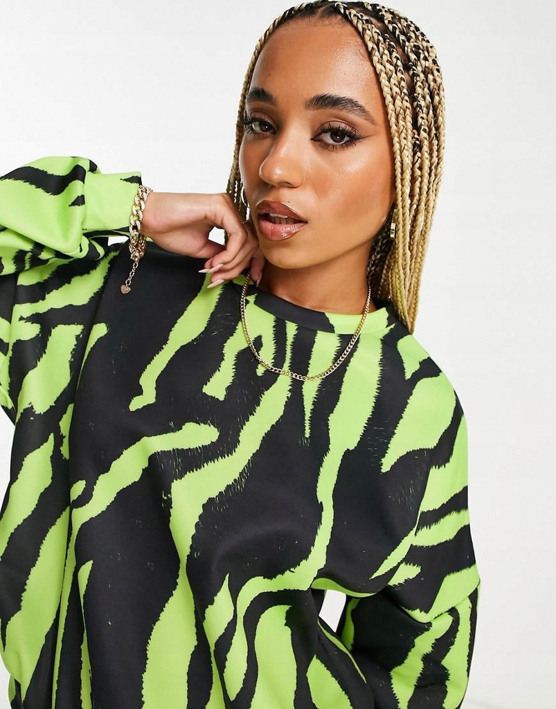 PRINT X30 XXC__46 BLUZA OVERSIZE - 14314925059 - oficjalne archiwum Allegro