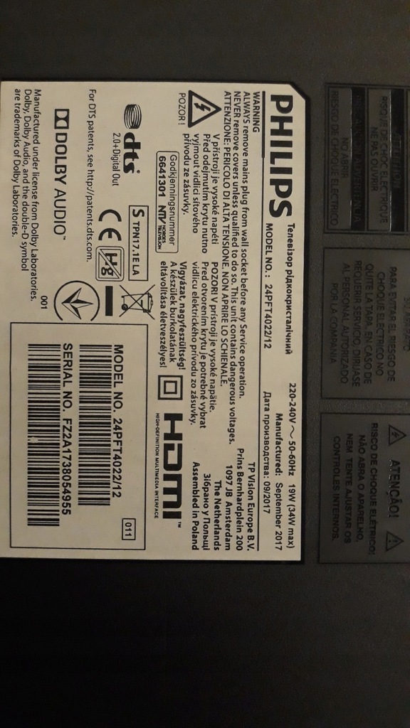 TPM238WF1-LF1L0.Q REV:S1AA matrca - 9136882055 - oficjalne archiwum Allegro