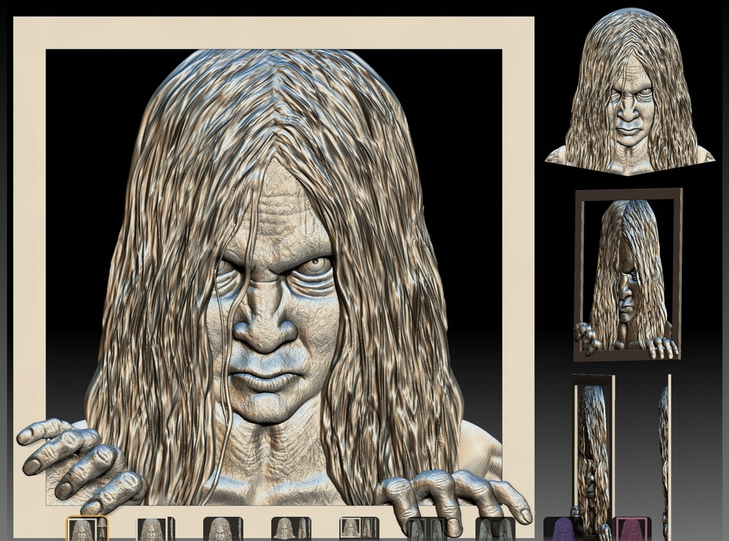 Samara The Ring STL 2.5 D / 3D płaskorzeźba/CAM/3D - 12768543220 ...