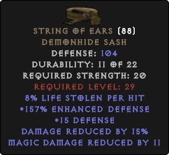 Sznur Uszu String of Ears D2 Diablo 2 Ladder - 8216659885 - oficjalne ...