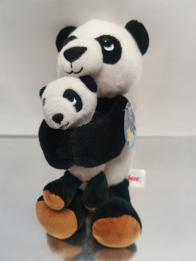 KINDER MIŚ panda Lotta z młodym słodka MASKOTKA 25 - 12171636101 ...