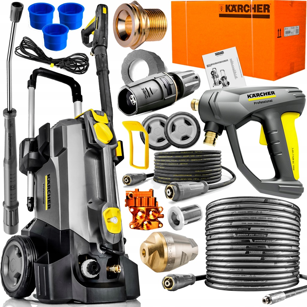 MYJKA CIŚNIENIOWA KARCHER HD 5/15C ZESTAW DO RUR - 10943236110 - oficjalne archiwum Allegro