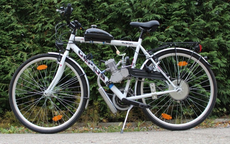 ++SILNIK SPALINOWY do roweru 80cc ZESTAW ROWEROWY - 8617031083 - oficjalne archiwum Allegro