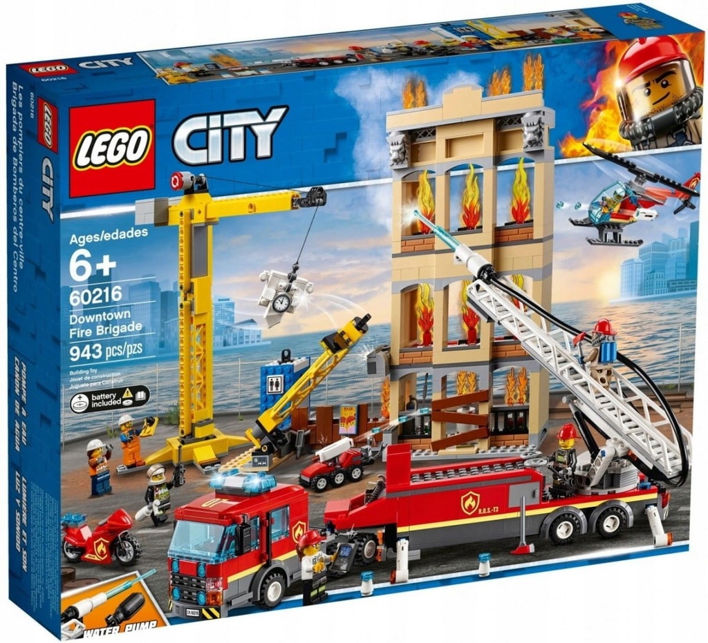 LEGO Polska Klocki City Straż pożarna w śródmieści - 8261537757 ...