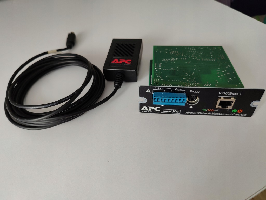 Karta APC SMART AP9619 + SONDA TEMP. - 15163729266 - oficjalne archiwum ...