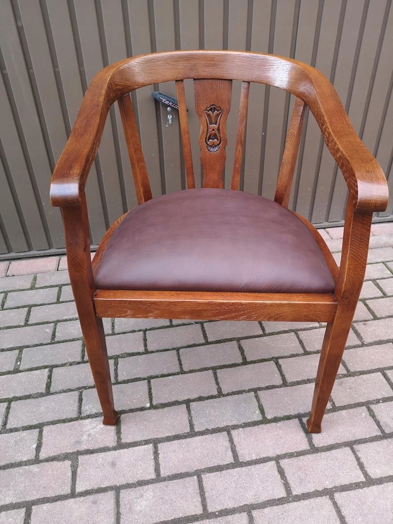 Stary fotel krzesło dębowe gabinetowe antyk . - 10172938558 - oficjalne ... Stary fotel krzesło dębowe gabinetowe antyk . - 10172938558 - oficjalne ...