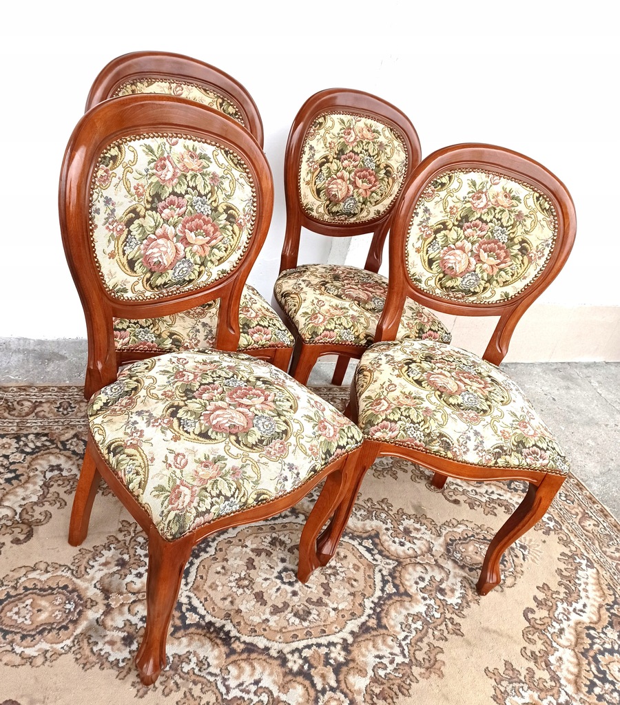 Krzesła Stylowe Medaliony Gobelinowe seria Różana - 11427871304 ...