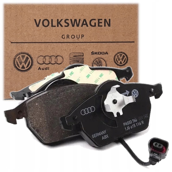 ORYGINALNE KLOCKI HAMULCOWE PRZÓD 1J0698151M - 13384235746 - oficjalne ...