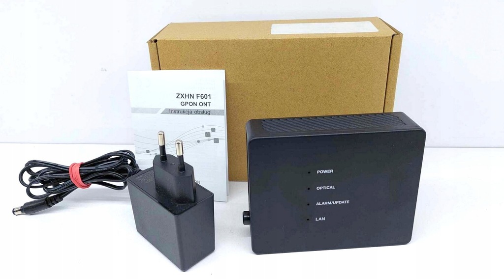 ROUTER PRZEWODOWY ZTE ZXHN F601 GPON [KOMPLET] - 15132608238 ...