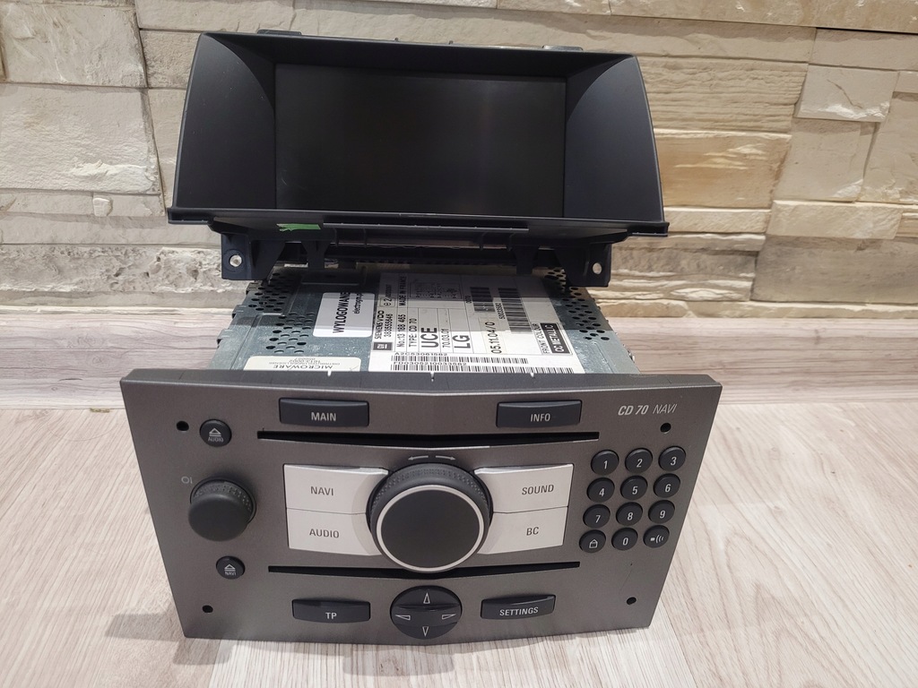 Radio CD70 Navi Opel Astra H + CID zestaw WYLOGOWA - 12498082068 ...