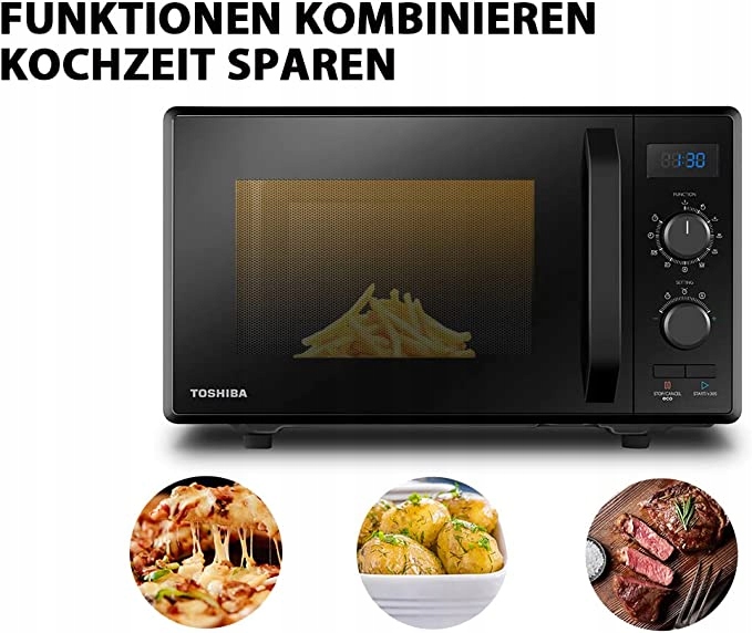 Kuchenka mikrofalowa Toshiba MW2-AG23PF BK 900W - 12783229367 - oficjalne archiwum Allegro