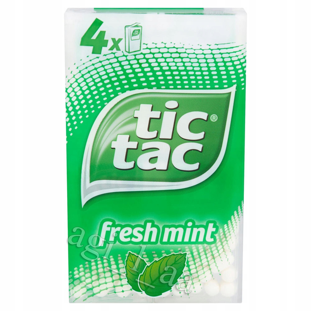 TIC TAC MIĘTA FRESH MINT DRAŻETKI 4szt UK!!! - 11554638918 - oficjalne archiwum Allegro
