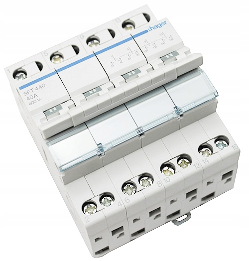 HAGER SFT440 PRZEŁĄCZNIK WYBORU 1-0-2 SIEĆ-AGREGAT - 12673573470 ...