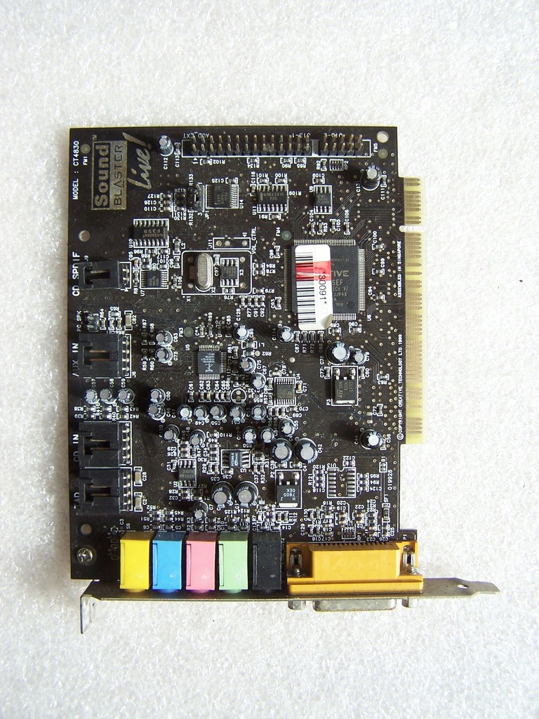 Karta muzyczna Sound Blaster Live model CT4830 PCI - 11952879784 ...