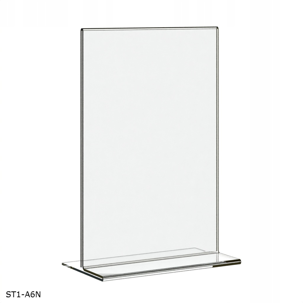 A6 PION - Menu, Stojak na Opis Ulotkę Cenę z PLEXI - 7447562358 ...